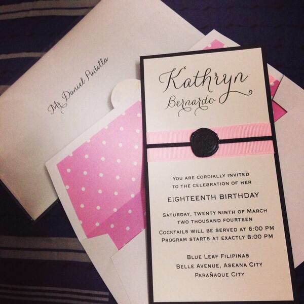 Debut Invitation Card Tagum 