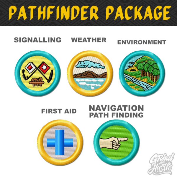 Computerized Embroidered Scout Merit Badges with Iron-On Adhesive